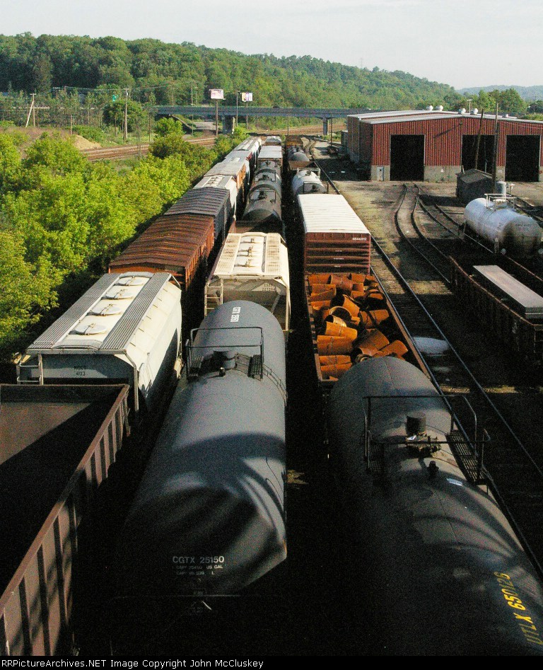 Freight cars waiting